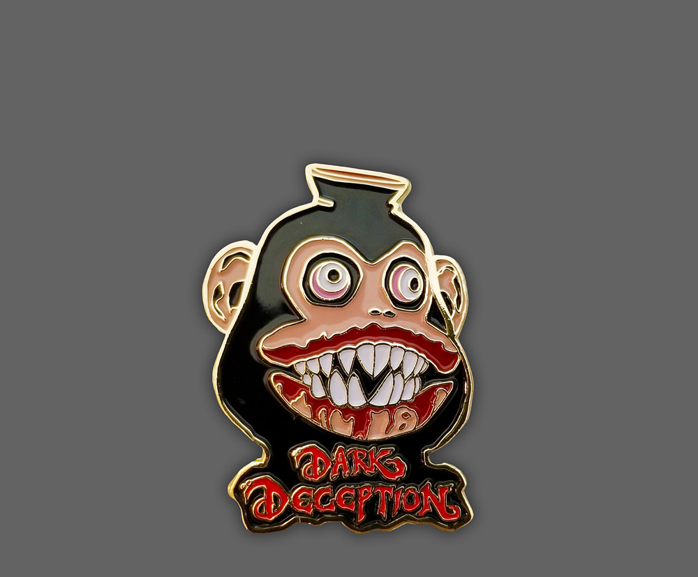 Dark Deception - Murder Monkey Head Enamel Pin