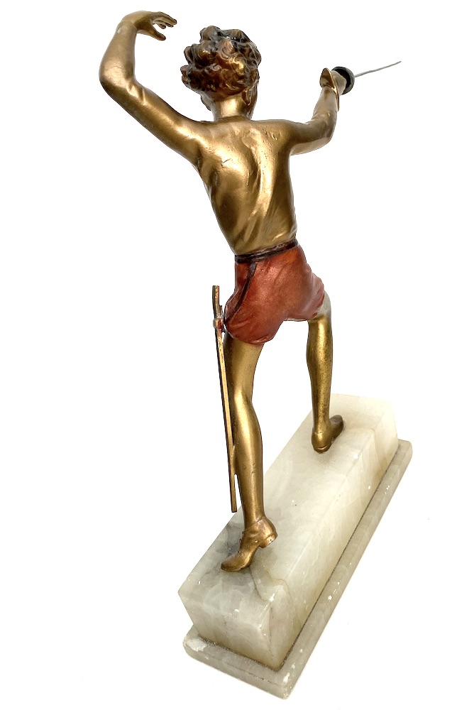 Art Deco Statuette of Female Fencer