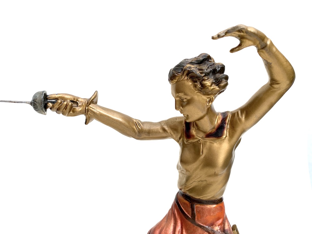 Art Deco Statuette of Female Fencer