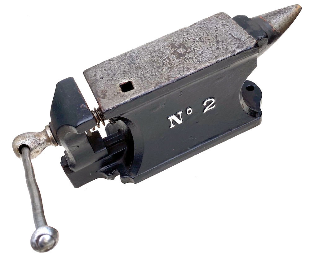 Scarce Antique Charles Parker No. 2 Anvil-Vice