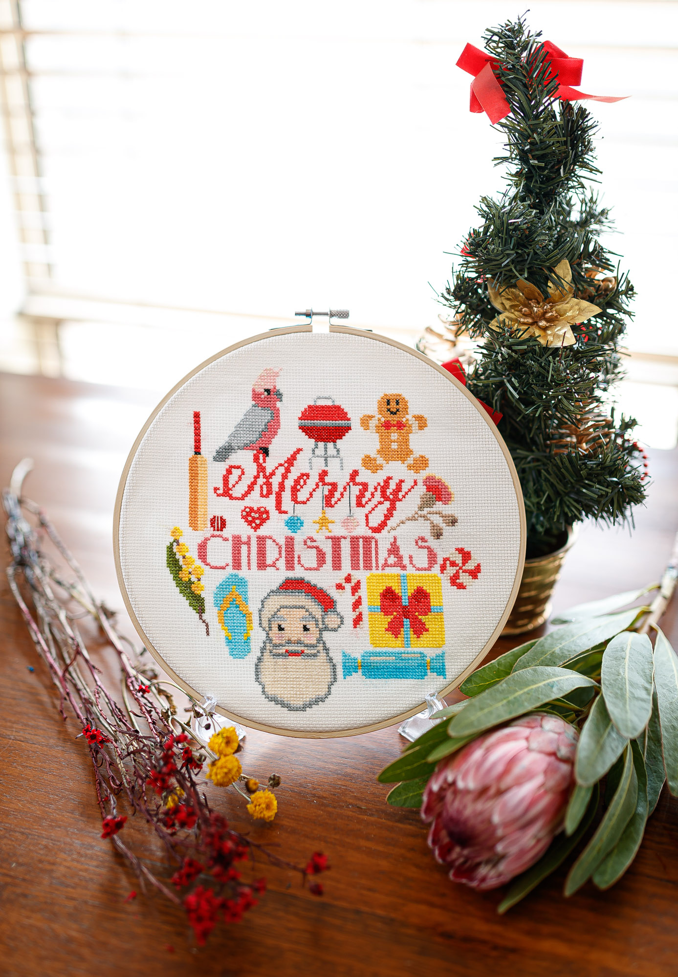 Shop Merry Christmas - Aussie Christmas Cross Stitch Pattern