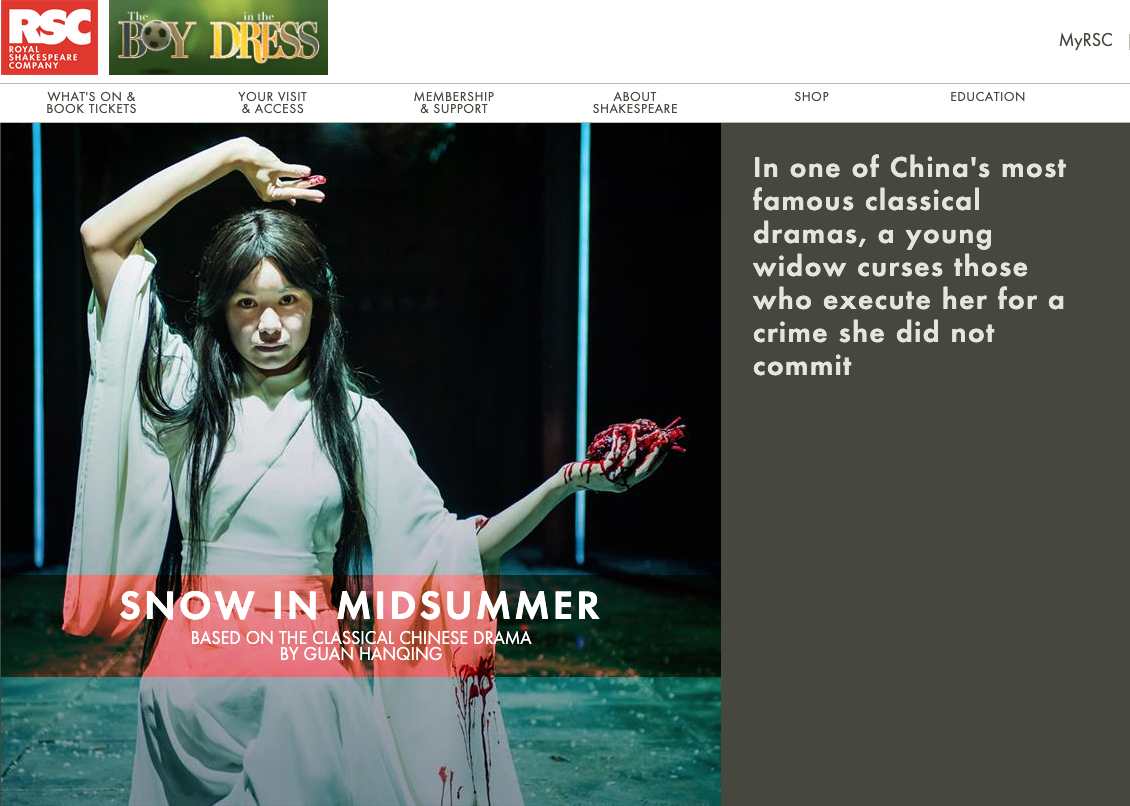 Snow in Midsummer - RSC Royal Shakespeare Company - Ikin Yum Photography