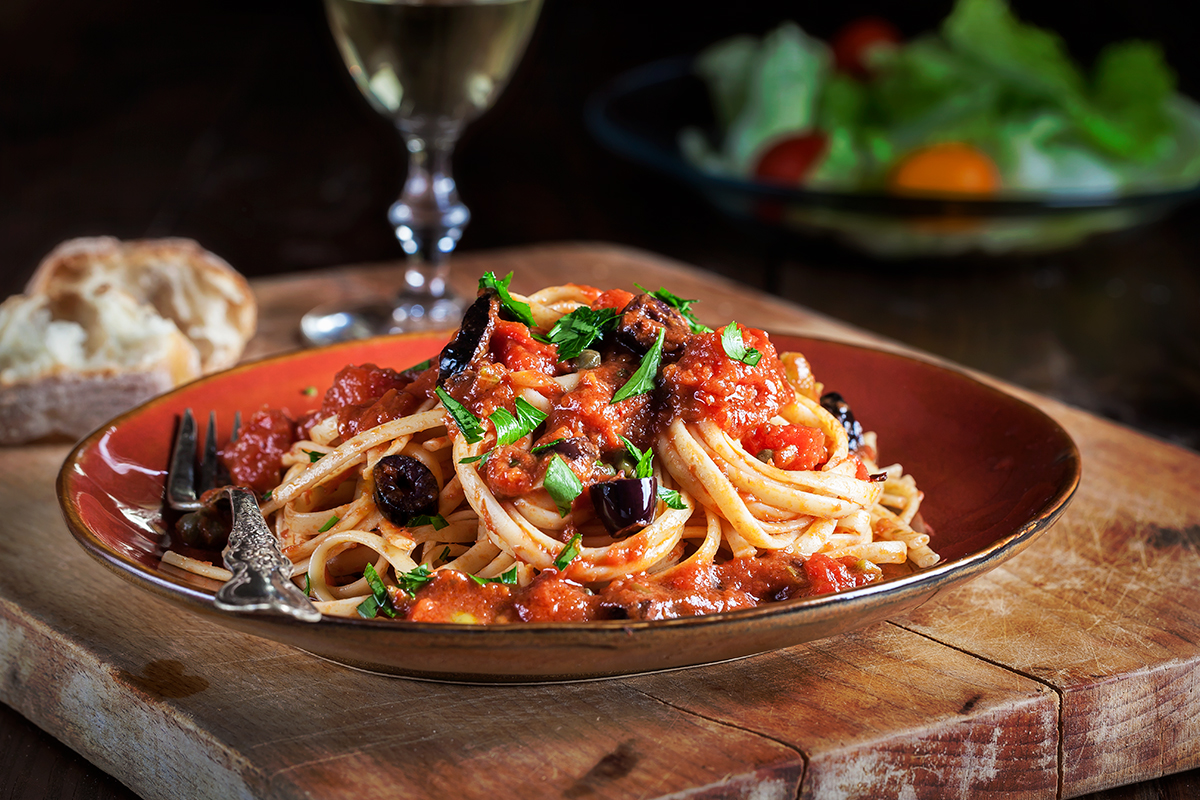 George Crudo Photography- where did the recipe for pasta puttanesca ...