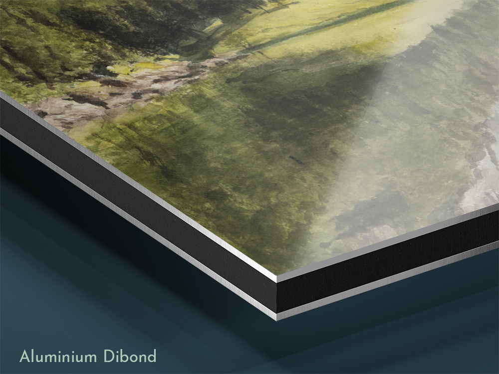 Swiss Lake acrylic and dibond panel prints