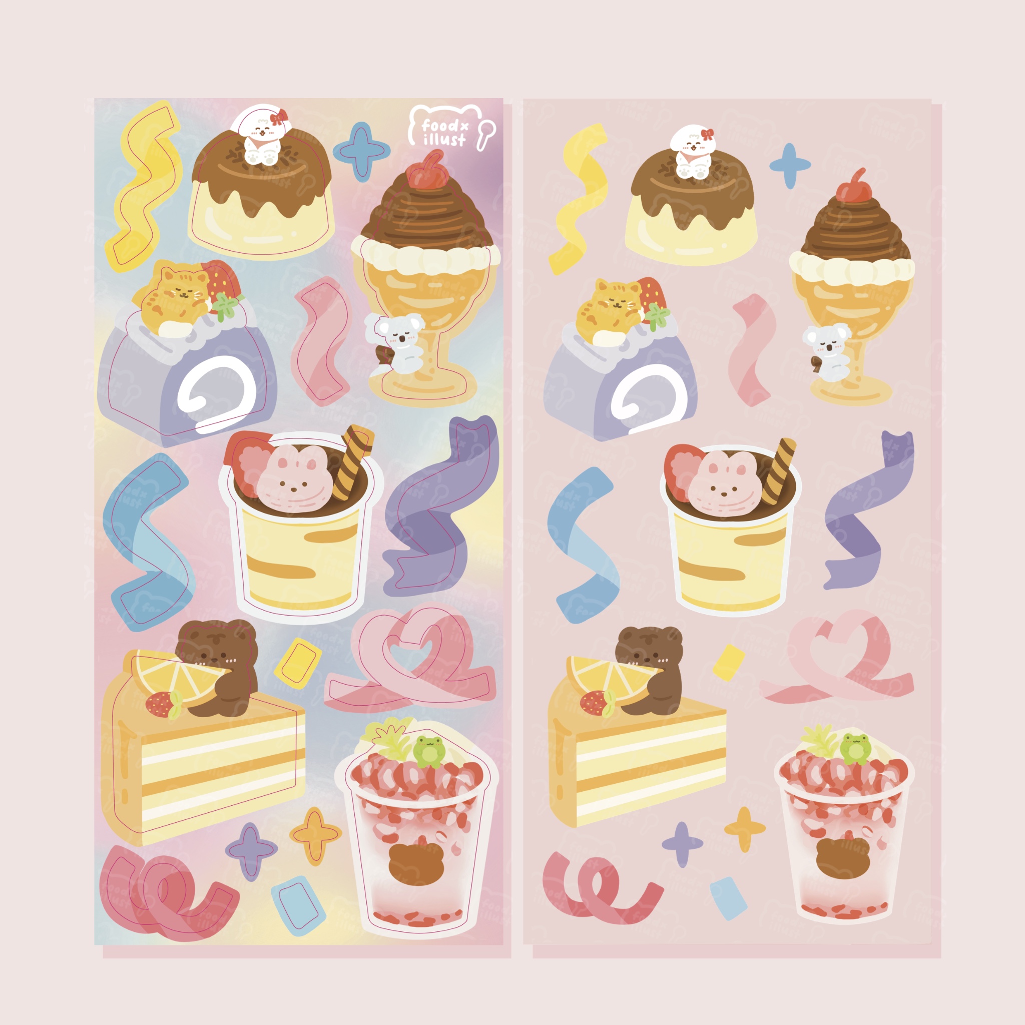 Glitter Sweets Decor Sticker Sheet