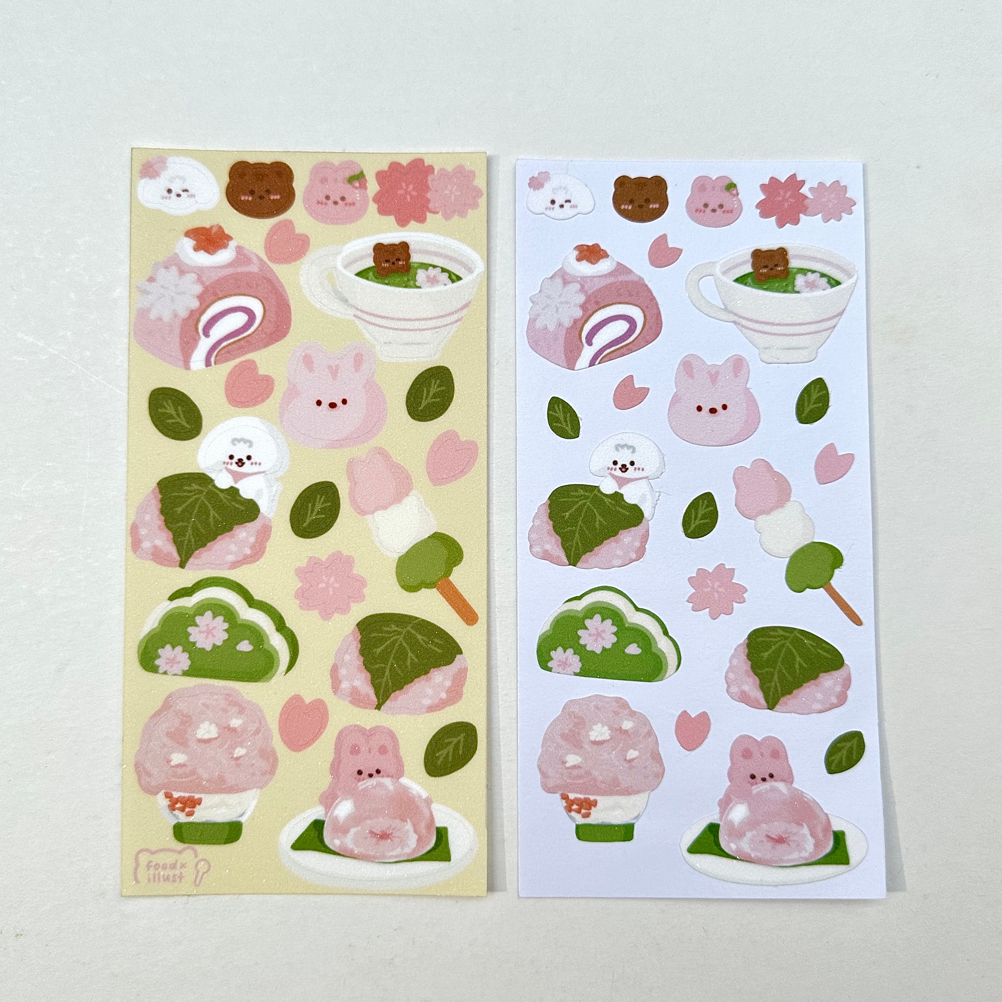 Glitter Sakura Sticker Sheet