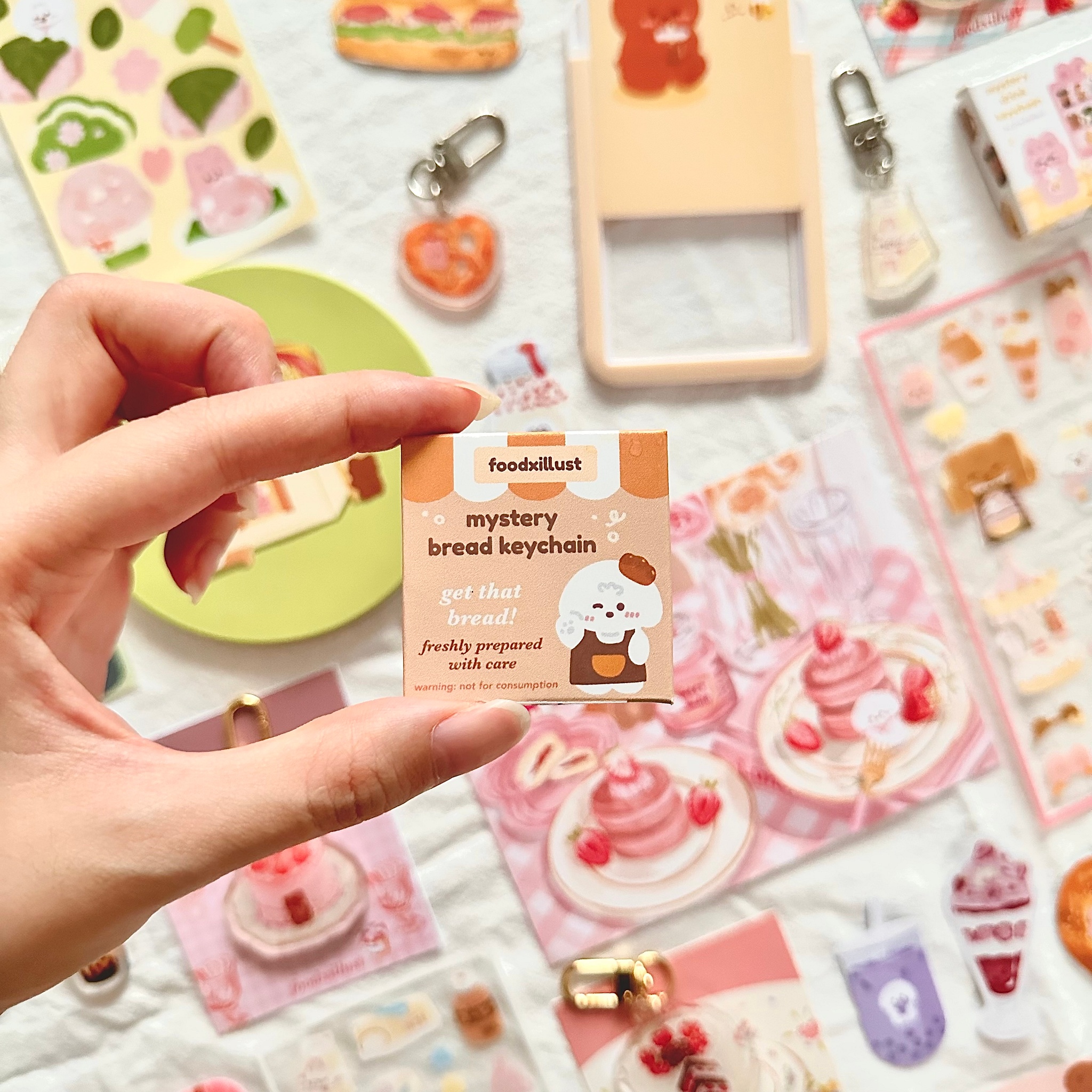 Blind Box Bread Mini Keychain