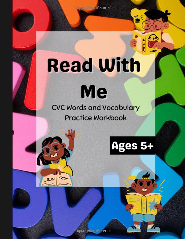Read With Me CVC Word and Vocabulary Practice Workbook (Digital Download)