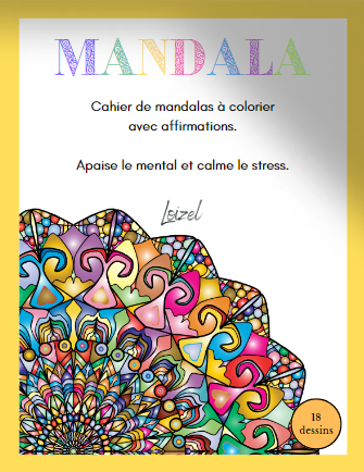 Recueil de mandalas avec affirmation