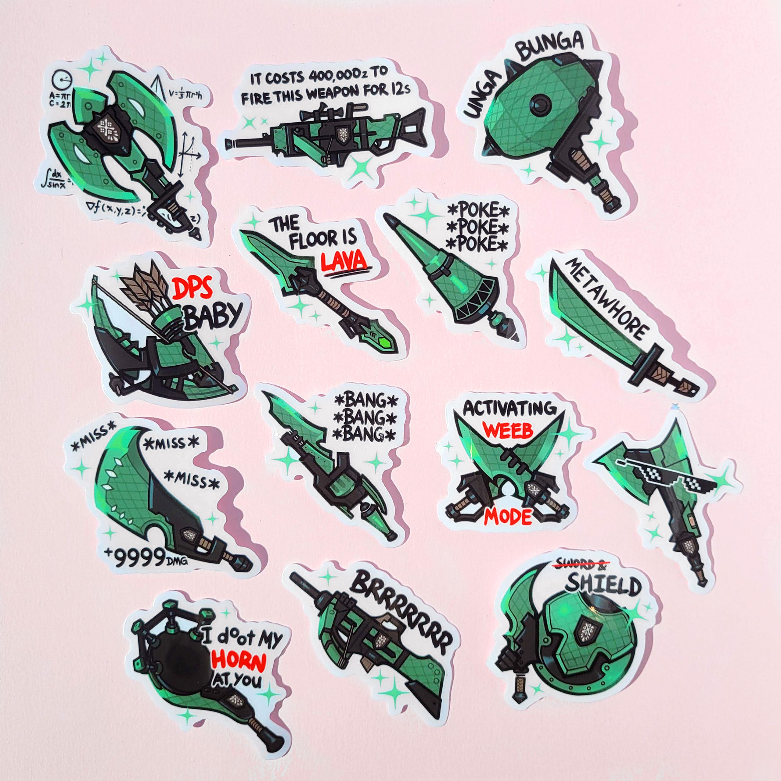 MHR Kamura Defender weapons stickers