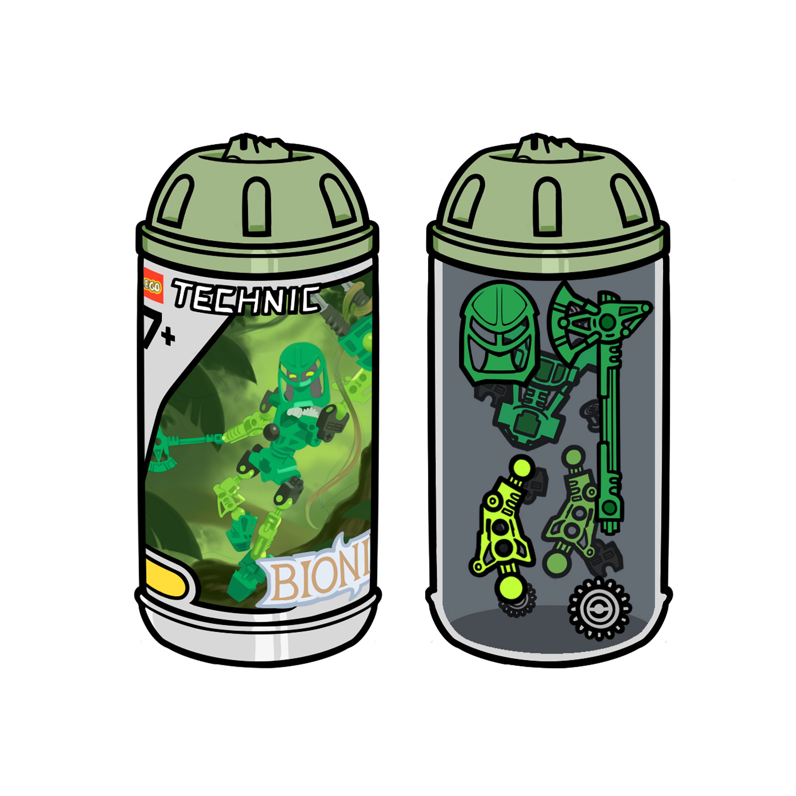 Toa Mata canister keychains