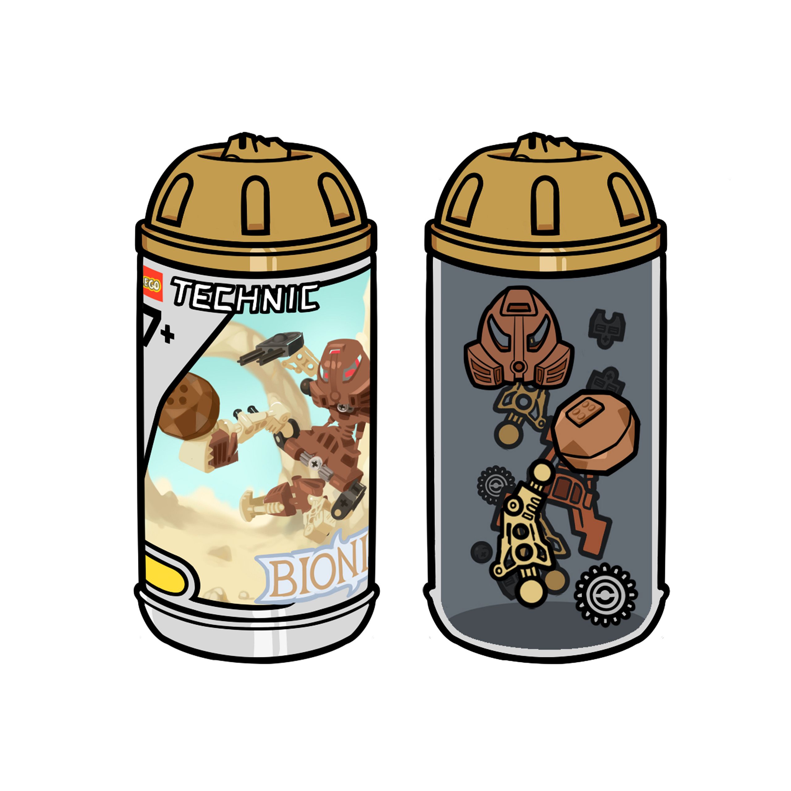 Toa Mata canister keychains