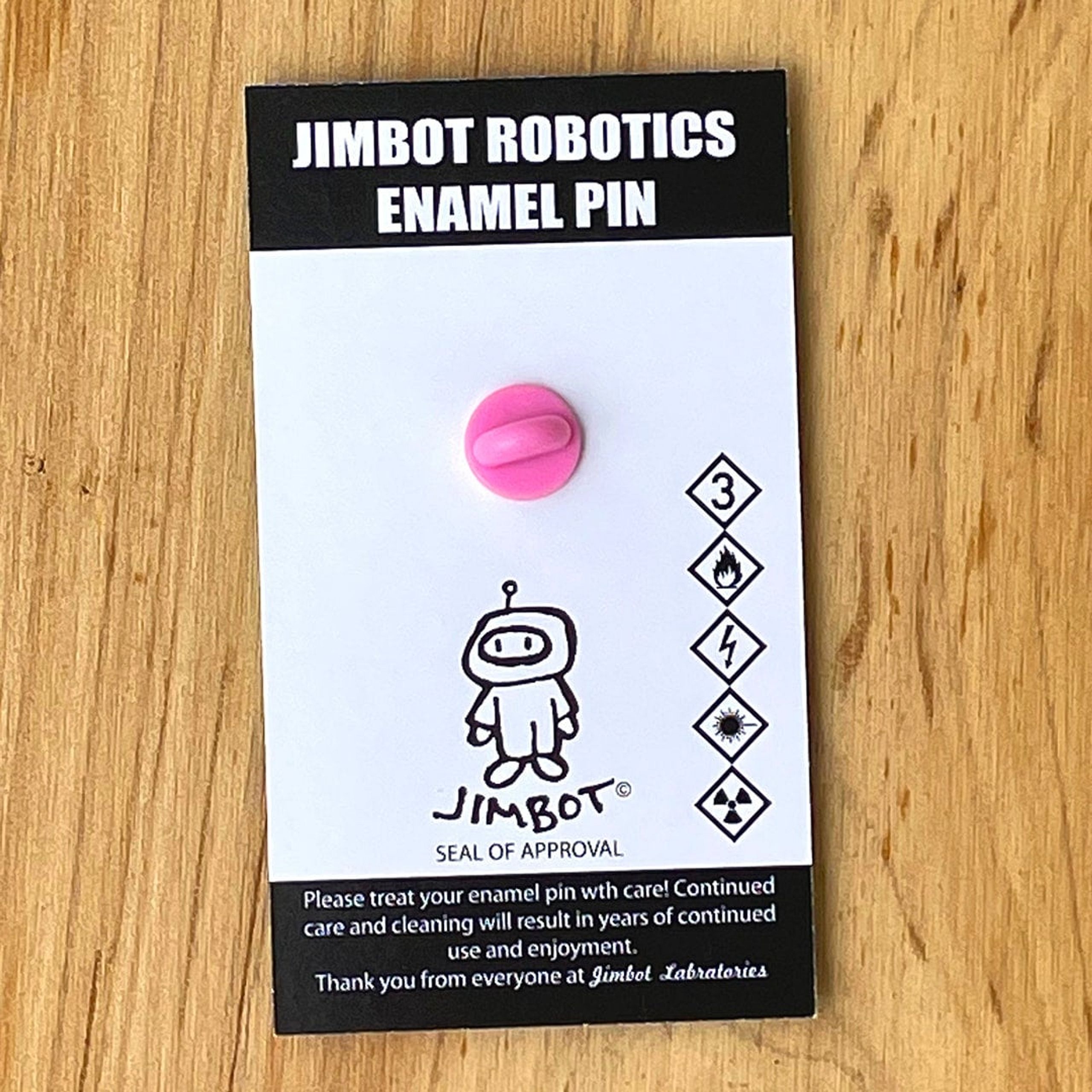 Official JIMBOT Enamel Pin #6 - Boombox www.jimbot.com