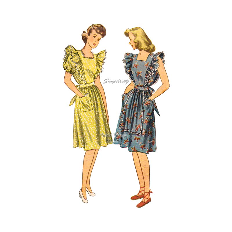 Vintage Pinafore Dress Sewing Pattern, Simplicity 4632 | Virtual Vintage