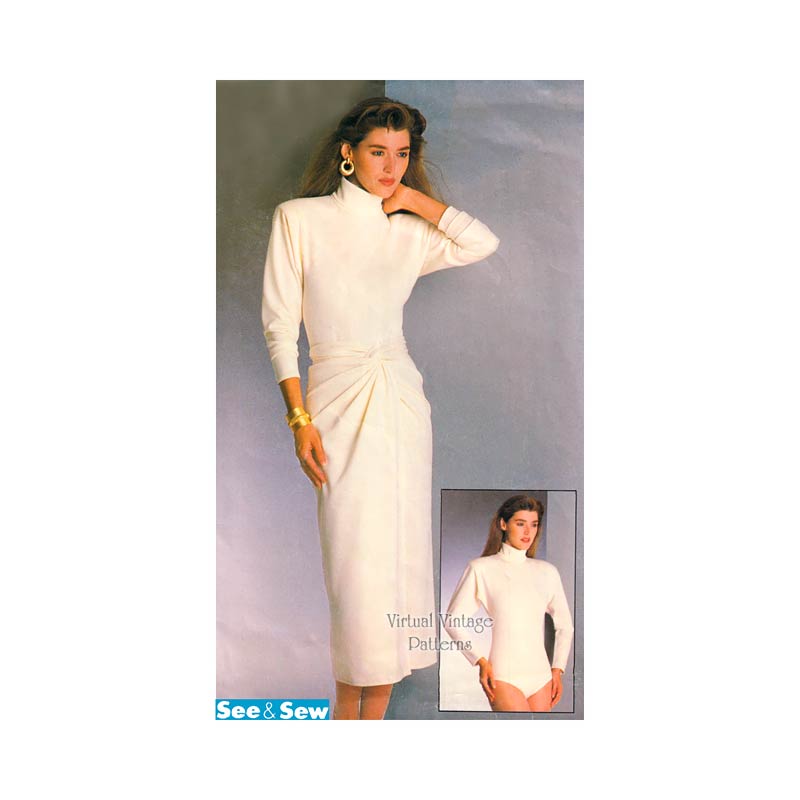 Womens Bodysuit and Wrap Skirt Sewing Pattern, See & Sew 5548