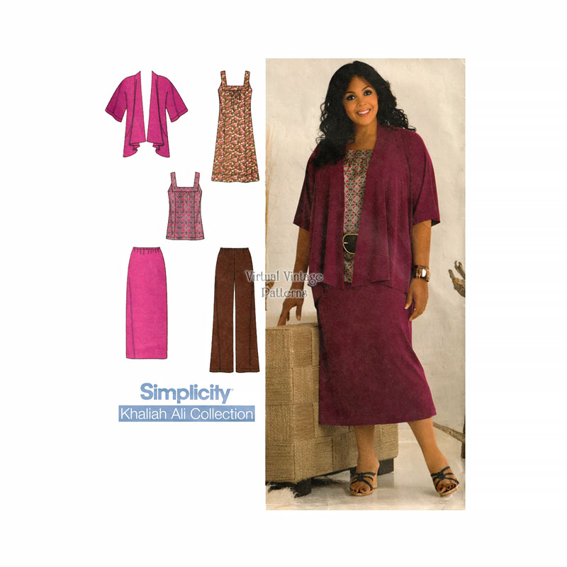 Womens Clothing Pattern, Simplicity 2419, 10 to 18