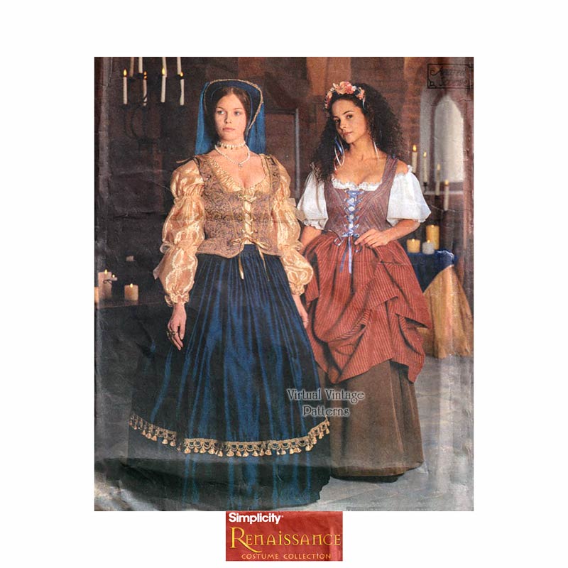 Womens Renaissance Dress Pattern, Simplicity 8715