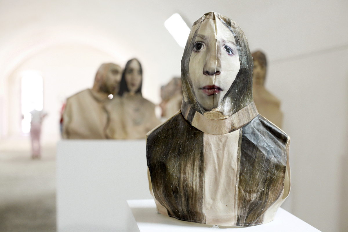 Bust, Classical, African, Fabric Sculpture, 3-d photography, photo ...