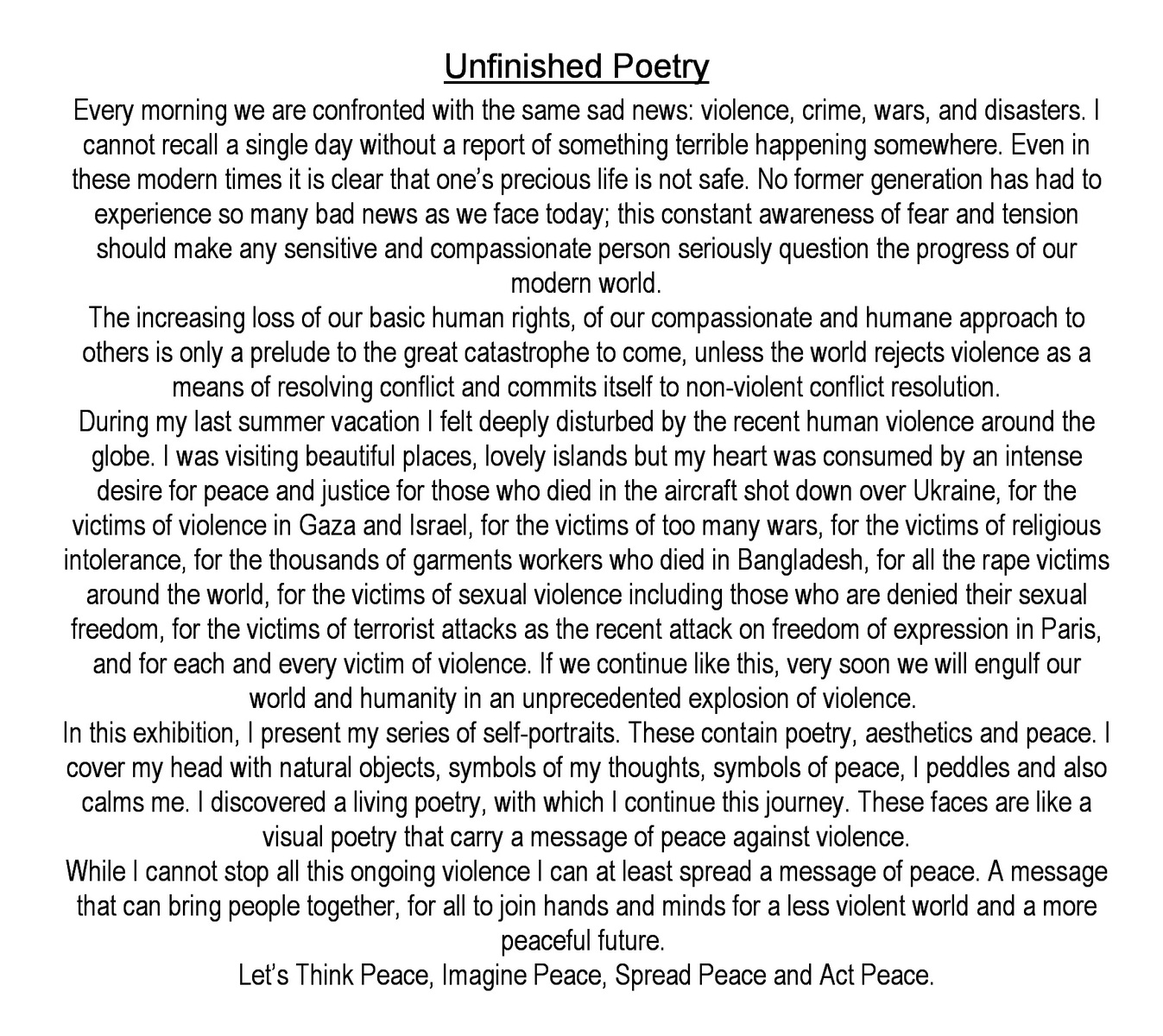 Unfinished Poetry